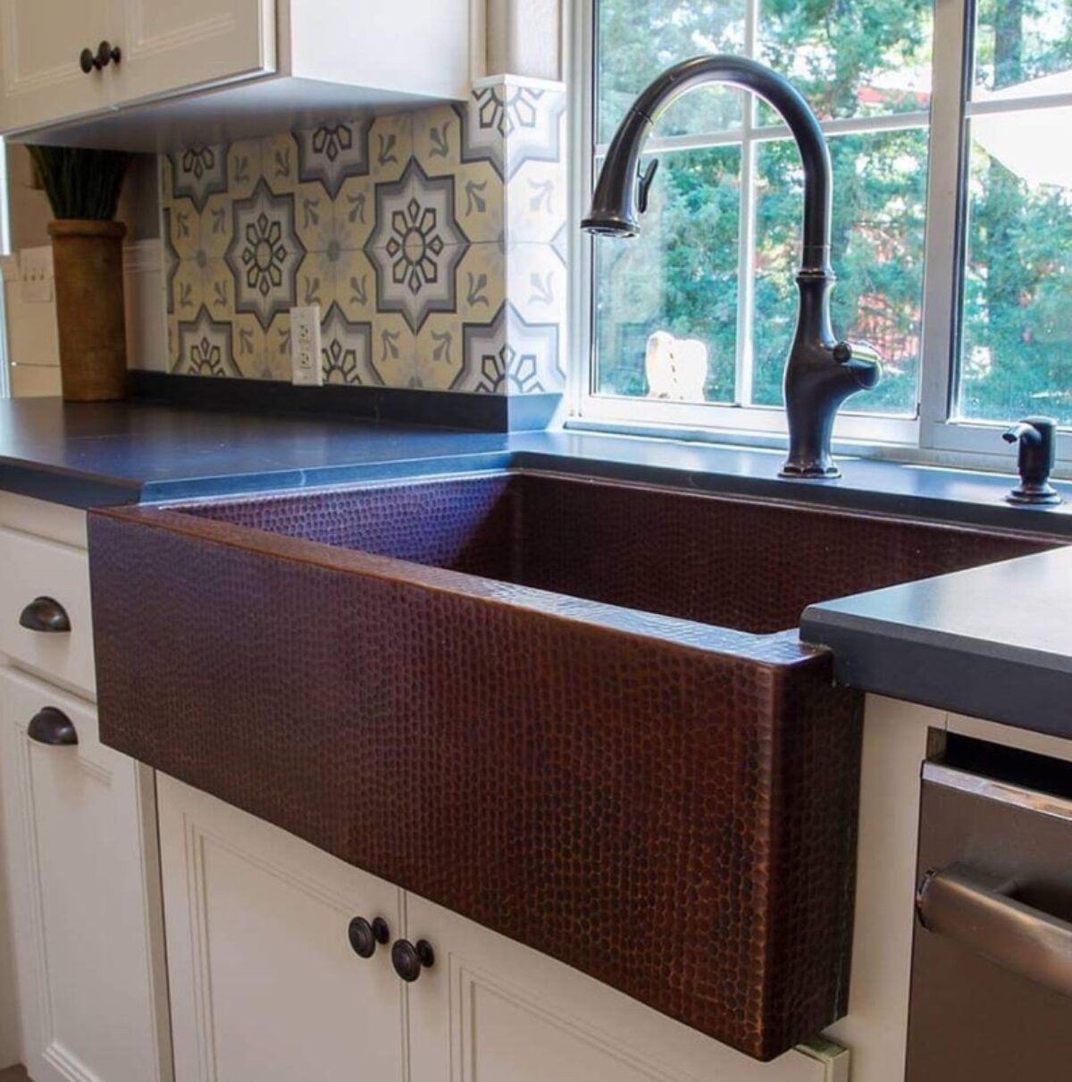 Copper Farmhouse Kitchen Sink